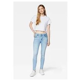 R&ouml;hrenjeans Mavi "ADRIANA", Damen, Gr. 26, L&auml;nge 30, blau (lt glam), 86% Baumwolle, 12% Polyester, 2% Elasthan, skinny fit lang, Jeans, skinny Fit
