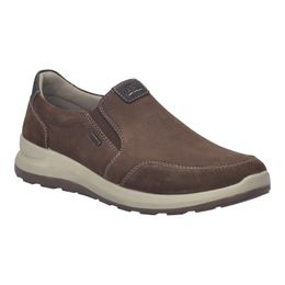 Slipper Josef Seibel "Marley 52", Herren, Gr. 47, braun kombiniert, Nubukleder, Veloursleder, Schuhe Slipper, Sneaker, Schlupfschuh mit wasserabweisender TEX-Ausstattung, G-Weite