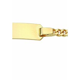 Adelia&acute;s Goldarmband ADELIA&acute;S "333 Gold Flach Panzer Armband 16 cm &Oslash; 3 mm" Gr. 16, gold, Armb&auml;nder, Damen, Gelbgold 333, Goldarmband