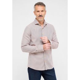 Langarmhemd Eterna "SLIM FIT", Damen, Gr. 42, Normalgr&ouml;&szlig;en, walnut, 70% cotton, 30% Lyocell, schmal, Manschette, Hemden Langarmhemd, EASY IRON (b&uuml;gelleicht)