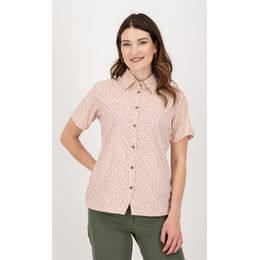 Outdoorbluse DEPROC Active "SUDBURY II WOMEN", Damen, Gr. 46 (L), cream, rot, 95% Polyester; 5% Elasthan, Blusen Outdoorbluse, auch in Gro&szlig;en Gr&ouml;&szlig;en erh&auml;ltlich