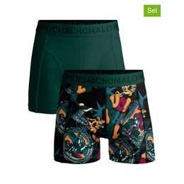 MUCHACHOMALO 2er-Set: Boxershorts in Gr&uuml;n - 53% | Gr&ouml;&szlig;e XXL | Herren-waesche