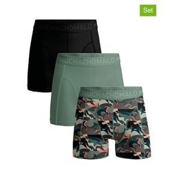 MUCHACHOMALO 3er-Set: Boxershorts in Schwarz/ Mint - 56% | Gr&ouml;&szlig;e L | Herren-waesche