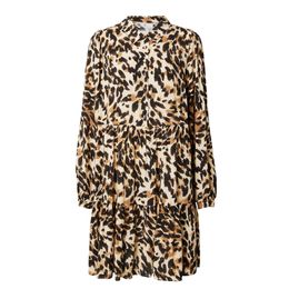 Y.A.S YAS Kleid 'Alira' Damen Gr&ouml;&szlig;e 36 beige / braun / schwarz Sommerkleid