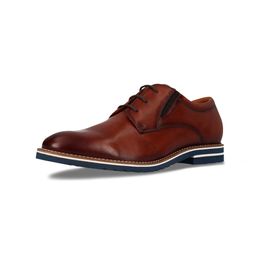 Schn&uuml;rschuh Salamander, Herren, Gr. 45, cognac, Leder, Basic, Schuhe Schn&uuml;rschuh, Schn&uuml;rer, Business Schuh, Halbschuh mit Blockabsatz