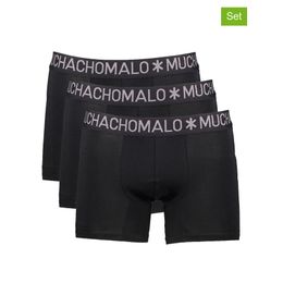 MUCHACHOMALO 3er-Set: Boxershorts in Schwarz - 54% | Gr&ouml;&szlig;e S | Herren-waesche
