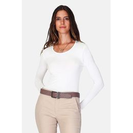 ASSUILI Longsleeve in Wei&szlig; - 61% | Gr&ouml;&szlig;e 38 | Damen-tops