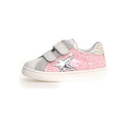 Naturino Leder-Sneakers "Pinn" in Wei&szlig;/ Rosa - 49% | Gr&ouml;&szlig;e 37 | Babysneakers