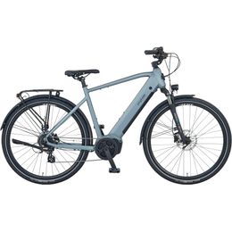 E-Bike Prophete "Entdecker 3.8" Gr. 54, silber (silber, schwarz), Elektrofahrr&auml;der, 54cm, 28 Zoll (71,12cm), E-Bike, Pedelec, Elektrofahrrad f&uuml;r Herren