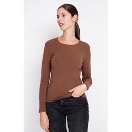 ASSUILI Longsleeve in Hellbraun - 59% | Gr&ouml;&szlig;e 42 | Damen-tops