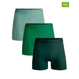 MUCHACHOMALO 3er-Set: Boxershorts in Dunkelgr&uuml;n/ Gr&uuml;n/ Hellgr&uuml;n - 50% | Gr&ouml;&szlig;e XL | Herren-waesche