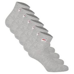 Sneakersocken Fila "Socken 6er Pack", Herren, Gr. 43-46, grau, Obermaterial: 75% Baumwolle CO. 23% Polyester PES. 2% Elasthan EL., Socken Sneakersocken