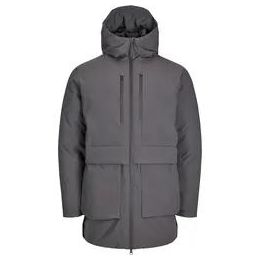 Jack & Jones PlusSize Parka "JCOCHARLIE PARKA JACKET BF PLS", Herren, Gr. 3XL, grau (pavement), Web, Obermaterial: 100% Polyester, JACK & JONES PLUSSIZE, unifarben, normal, gerader Abschluss, Jacken Parka