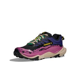 Trailrunningschuh Hoka One One "TORRENT 4", Damen, Gr. 38, mountain iri, Synthetik, Textil, Schuhe Trailrunningschuh