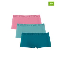 MUCHACHOMALO 3er-Set: Pantys in T&uuml;rkis/ Pink - 53% | Gr&ouml;&szlig;e 146/152 | Kinder-waesche