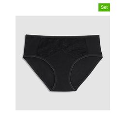 COTONELLA 2er-Set: Pantys in Schwarz - 35% | Gr&ouml;&szlig;e L | Damen-unterteile