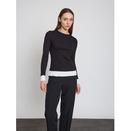 BGN Longsleeve in Schwarz - 77% | Gr&ouml;&szlig;e 38 | Damen-tops