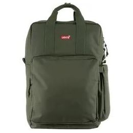 Levi's Cityrucksack LEVI'S, Gr. B/H/T: 27cm x 45cm x 14cm, gr&uuml;n (dunkelgr&uuml;n), Polyester, unifarben, Rucks&auml;cke Cityrucksack, Freizeitrucksack, Schulrucksack, Arbeitsrucksack
