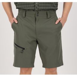 Shorts DEPROC Active "KENTVILLE V Full Stretch Short", Damen, Gr. XL, Normalgr&ouml;&szlig;en, olive, 92% Polyester; 8% Elasthan, Hosen Shorts, auch in Gro&szlig;en Gr&ouml;&szlig;en erh&auml;ltlich