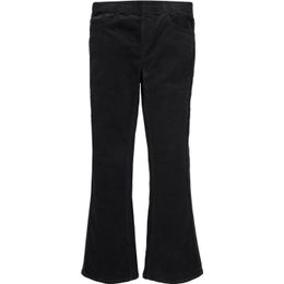 Cordhose LEVI'S KIDS, M&auml;dchen, Gr. 16 (164), N-Gr, schwarz (caviar), Cord, Obermaterial: 98% Baumwolle, 2% Elasthan, bootcut fit lang, Hosen Cordhose