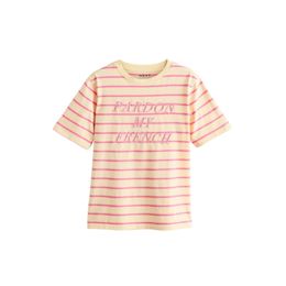 next T-Shirt Damen Gr&ouml;&szlig;e 7XL pastellgelb / rosa