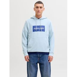 Jack & Jones Jack & Jones Hoodie "Cole" in Hellblau - 42% | Gr&ouml;&szlig;e XXL | Herren-sweatshirts-jacken