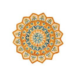 Safavieh Woll-Teppich ''Novelty'' in Gelb/ Orange - 14% | Gr&ouml;&szlig;e 91x91 cm |