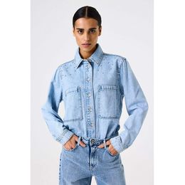 Garcia Jeans-Hemd in Hellblau - 38% | Gr&ouml;&szlig;e XL | Damen-blusen