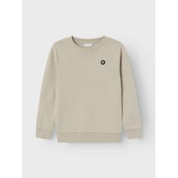 Sweatshirt name it "NKMVIMO f&uuml;r Jungen mit B&uuml;ndchen und klassischer Form", Jungen, Gr. 116, beige (pure cashmere), angeraute Sweatware, Obermaterial: 60% Baumwolle, 40% Polyester, unifarben, l&auml;ssig geschnitten h&uuml;ftlang, Rundhals, Rippb&uuml;ndchen, Sweatshirts Sweatshirt, unifarben, casual, regular fit, Baumwollmischung, Rundhals