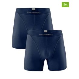 MUCHACHOMALO 2er-Set: Boxershorts in Dunkelblau - 49% | Gr&ouml;&szlig;e XL | Herren-waesche