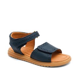 Sandale bisgaard "Andrea", M&auml;dchen, Gr. 28, marine, Leder, festlich, Schuhe Sandale, Sommerschuh, M&auml;dchen Schuh mit Klett, Gr&ouml;&szlig;enschablone zum Download