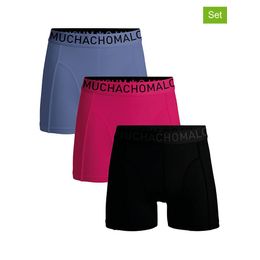 MUCHACHOMALO 3er-Set: Boxershorts in Schwarz/ Pink/ Lila - 58% | Gr&ouml;&szlig;e XL | Herren-waesche