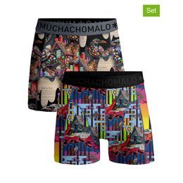 MUCHACHOMALO 2er-Set: Boxershorts in Bunt - 51% | Gr&ouml;&szlig;e L | Herren-waesche