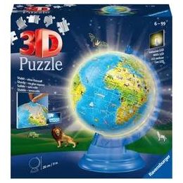 3D-Puzzle Ravensburger "Kinderglobus mit Licht", bunt, Puzzles, Kinder&Oslash;:22cm, Kunststoff, Made in Europe, &Oslash;:22cm