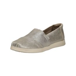 Toms Shoes Slipper TOMS "TOMS Slipper Leder", Herren, Gr. 40, silber, Leder, Schuhe Slipper