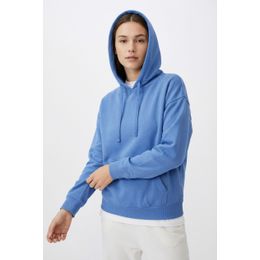 Kapuzensweatshirt Only "ONLBEST L/S HOOD SWT NOOS", Damen, Gr. XS, blau (ultramarine), Sweatware, Obermaterial: 65% Polyester, 35% Baumwolle, unifarben, regular fit, Rippb&uuml;ndchen, Sweatshirts Kapuzensweatshirt