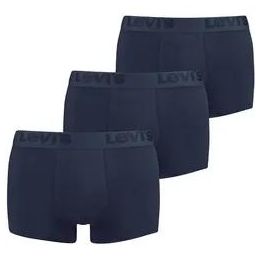 Levi's Boxershorts LEVI'S "Boxershort 3er Pack", Herren, Gr. S, blau (navy), Obermaterial: 95% Baumwolle CO. 5% Elasthan EL., Unterhosen