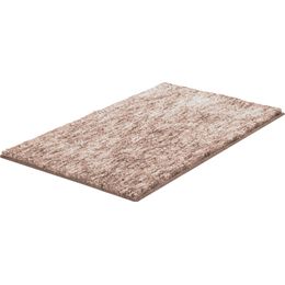 Badematte Grund "Mirage" Gr. 1, grau (taupe), H:27mm, Polyester, Badematten, Badematte, besonders dichter Flor, Badematte in Melange-Optik