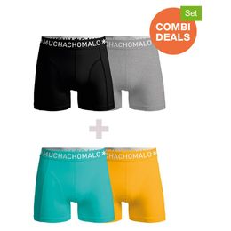MUCHACHOMALO 4er-Set: Boxershorts in Bunt - 58% | Gr&ouml;&szlig;e S | Herren-waesche