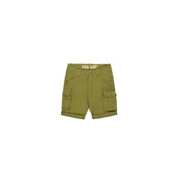 Shorts Alpha Industries "Crew Short", Herren, Gr. 32, Normalgr&ouml;&szlig;en, gr&uuml;n (moss gr&uuml;n), Obermaterial: 98% Baumwolle, 2% Elastan; Futter: 100% Baumwolle, Hosen Shorts