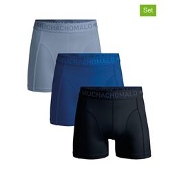 MUCHACHOMALO 3er-Set: Boxershorts in Dunkelblau/ Blau/ Hellblau - 55% | Gr&ouml;&szlig;e 146/152 | Kinder-waesche