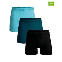 MUCHACHOMALO 3er-Set: Boxershorts in Schwarz/ Blau/ Hellblau - 51% | Gr&ouml;&szlig;e 104 | Kinder-waesche