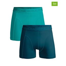 MUCHACHOMALO 2er-Set: Boxershorts in Blau/ T&uuml;rkis - 53% | Gr&ouml;&szlig;e XL | Herren-waesche