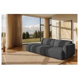 2-Sitzer Home Affaire "Myrland Kompaktsofa", grau (gray), B:263cm H:72cm T:102cm, 100% PES, Sofas, Breite 263 cm, Chenille, Easy Clean Stoff, mit Kaltschaum