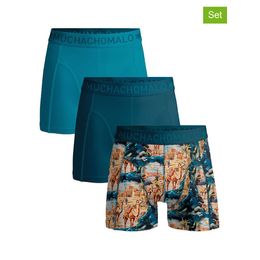 MUCHACHOMALO 3er-Set: Boxershorts in Blau - 54% | Gr&ouml;&szlig;e 122/128 | Kinder-waesche