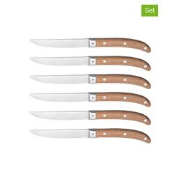 WMF 6er-Set: Steakmesser "Ranch" in Hellbraun - (L)24 cm - 26% | Kuechenhelfer