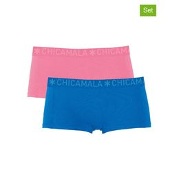 MUCHACHOMALO 2er-Set: Pantys in Blau/ Pink - 49% | Gr&ouml;&szlig;e XL | Damen-unterteile
