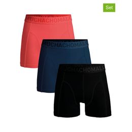 MUCHACHOMALO 3er-Set: Boxershorts in Schwarz/ Dunkelblau/ Koralle - 51% | Gr&ouml;&szlig;e 110/116 | Kinder-waesche
