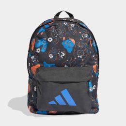 Rucksack adidas Performance "TIRO_NSTER", grau six, ray blau, Rucks&auml;cke, Jungen, Obermaterial: 100% Polyester, Rucksack