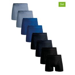 MUCHACHOMALO 8er-Set: Boxershorts in Schwarz/ Blau/ Hellblau - 55% | Gr&ouml;&szlig;e 3XL | Herren-waesche